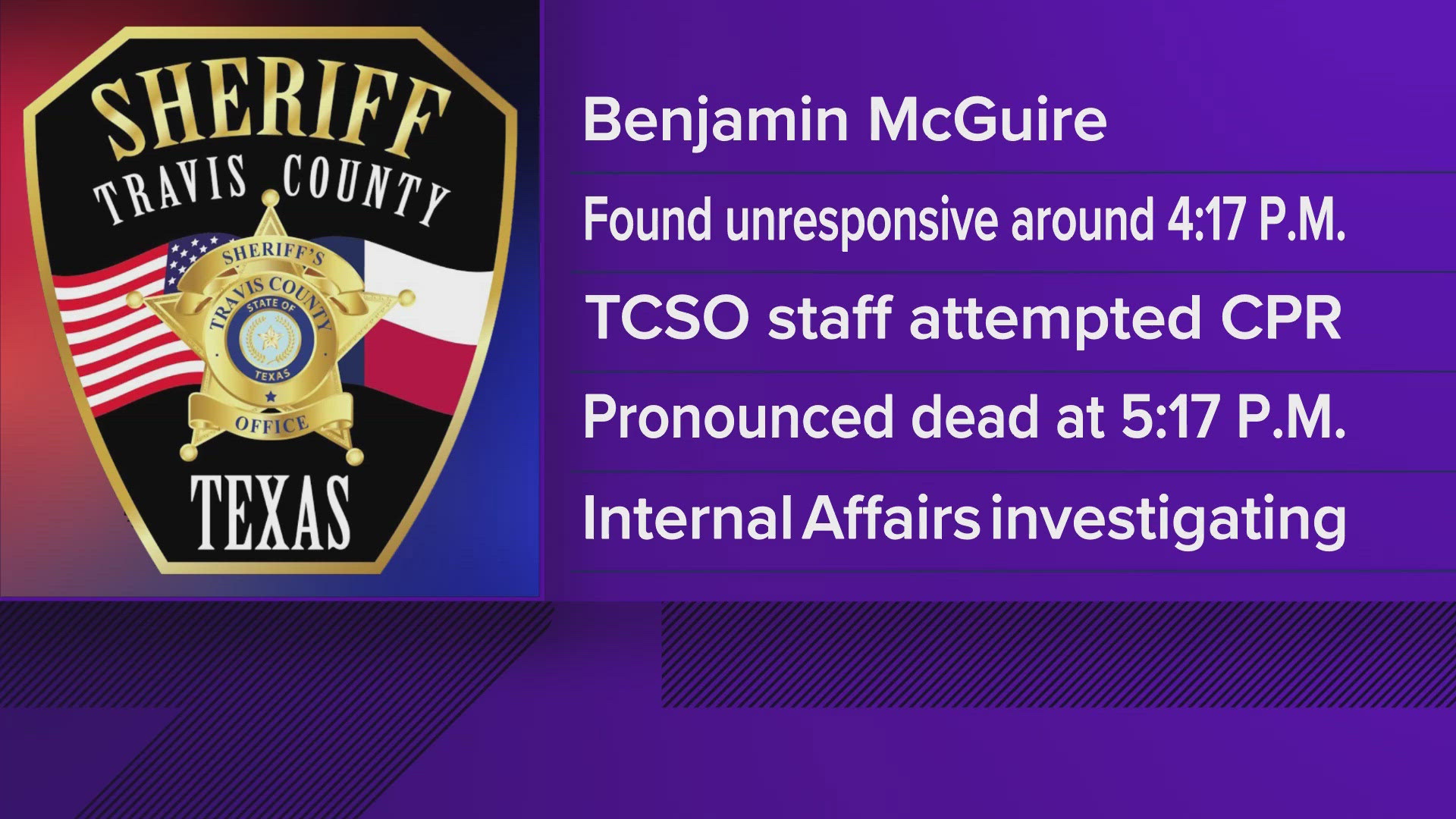 Investigation underway after Travis County inmate dies while in custody ...