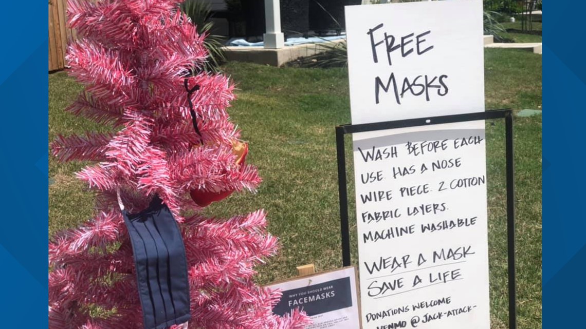 Kyle woman creates mask tree filled with hand-sewn masks for her ...