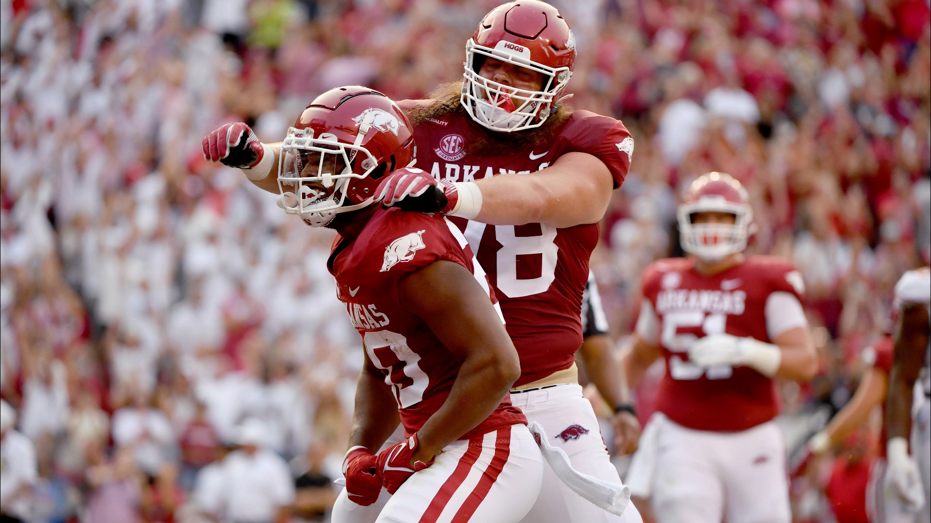 Arkansas Razorbacks run wild on Texas Longhorns in renewed rivalry ...
