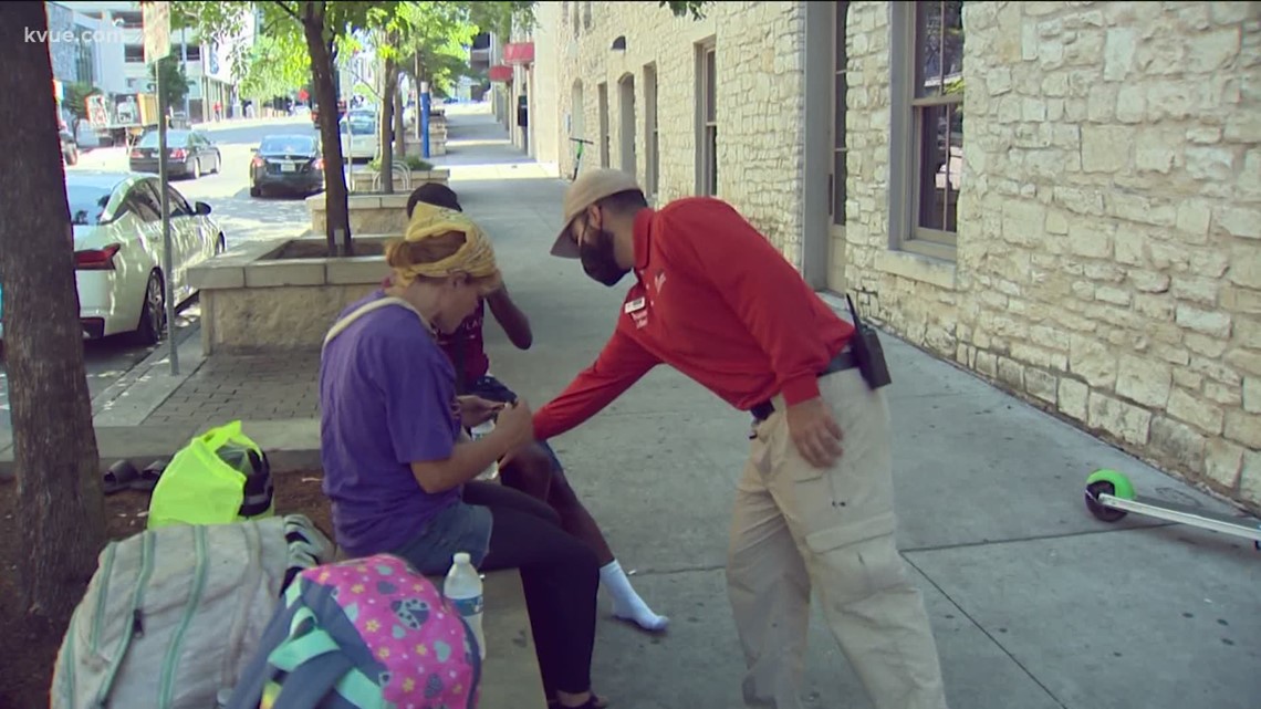 Downtown Austin Alliance provides masks and water to homeless | kvue.com