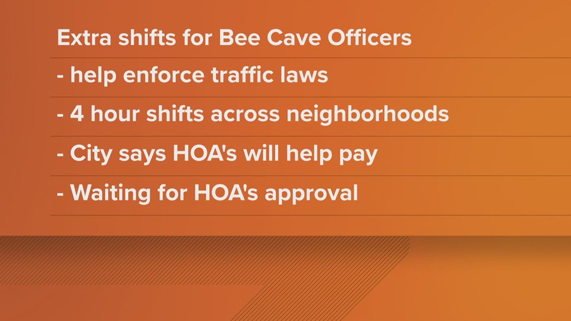 Bee Cave City Council votes to allow police officer overtime shifts | kvue.com