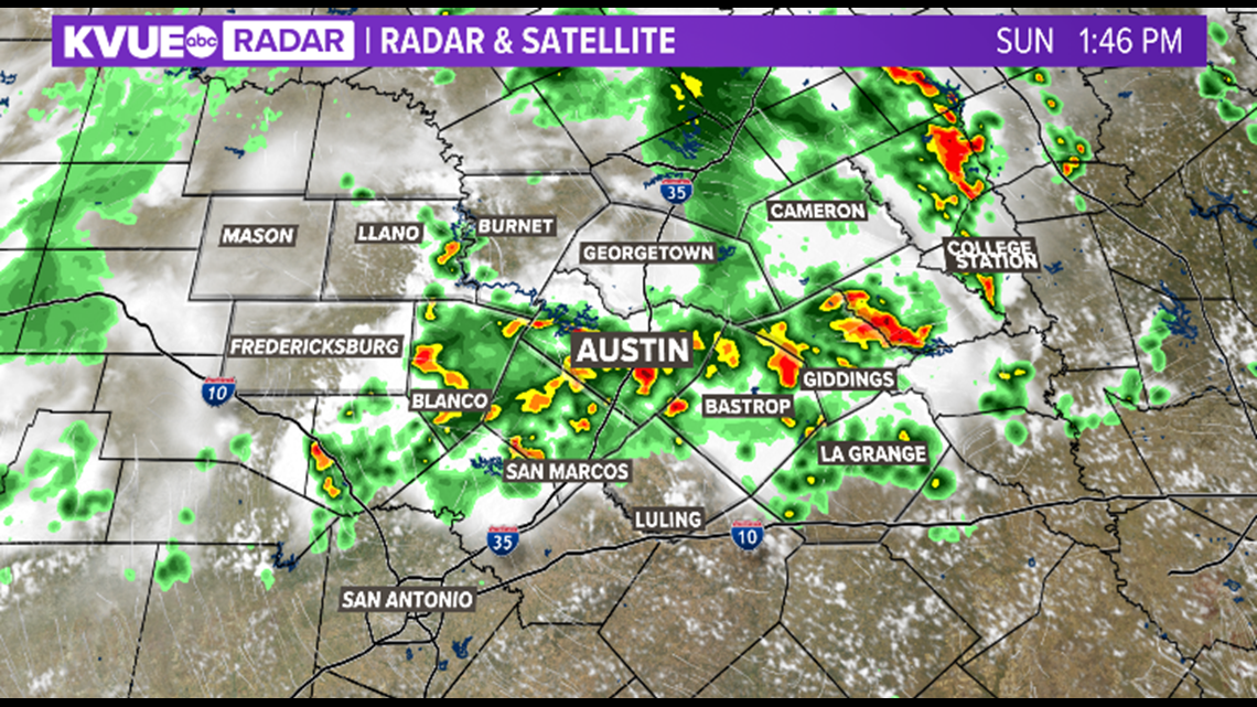 Austin surpasses monthly total rainfall average with Sunday storms ...