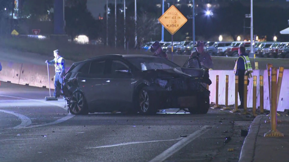 Koenig Lane closed early Wednesday in North Austin after collision ...