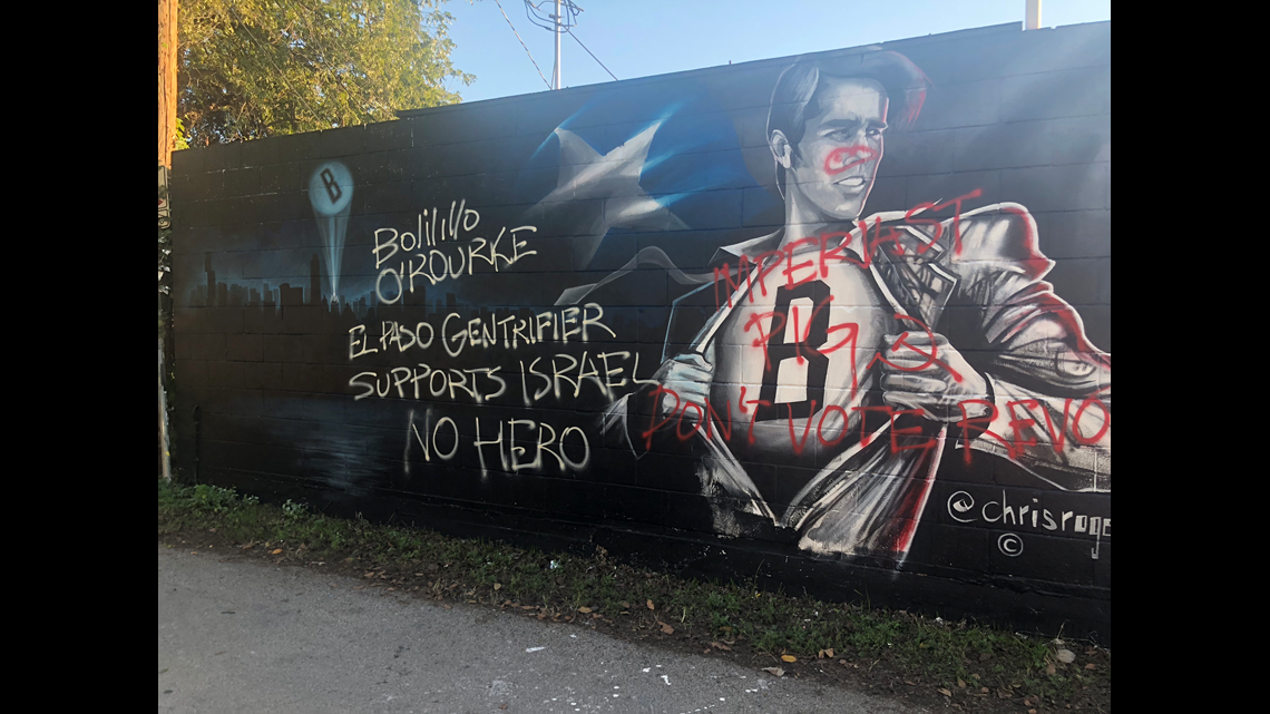 East Austin Beto O'Rourke 'Superman' mural defaced | kvue.com