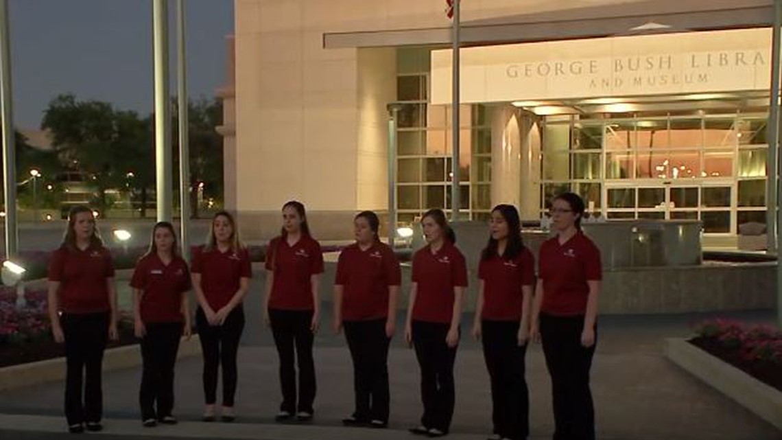 Bush School of Government students gather to honor school’s namesake ...