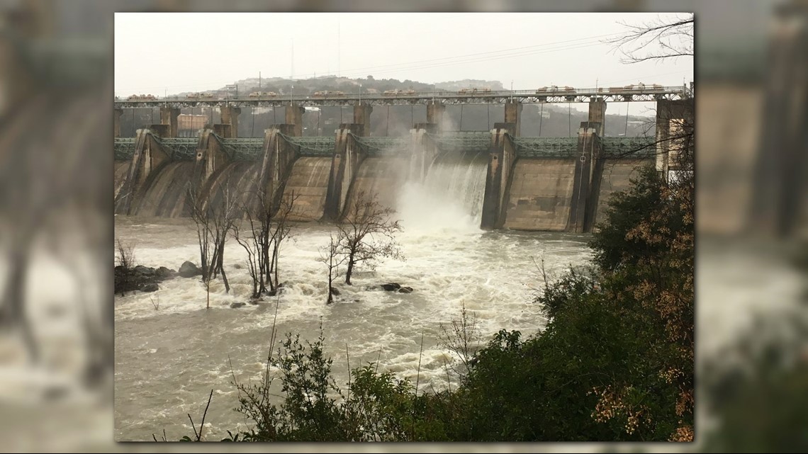 One floodgate opened at both Tom Miller and Longhorn dams in Austin ...