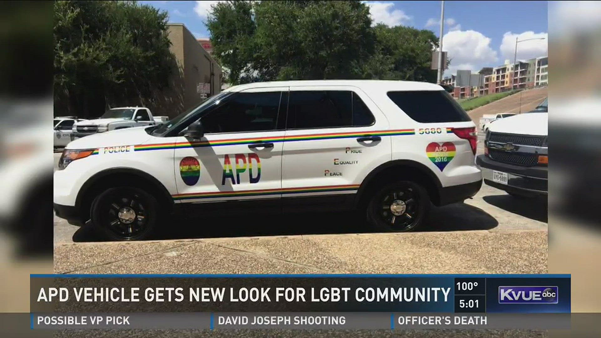 Austin police vehicle gets facelift in support of LGBT community | kvue.com