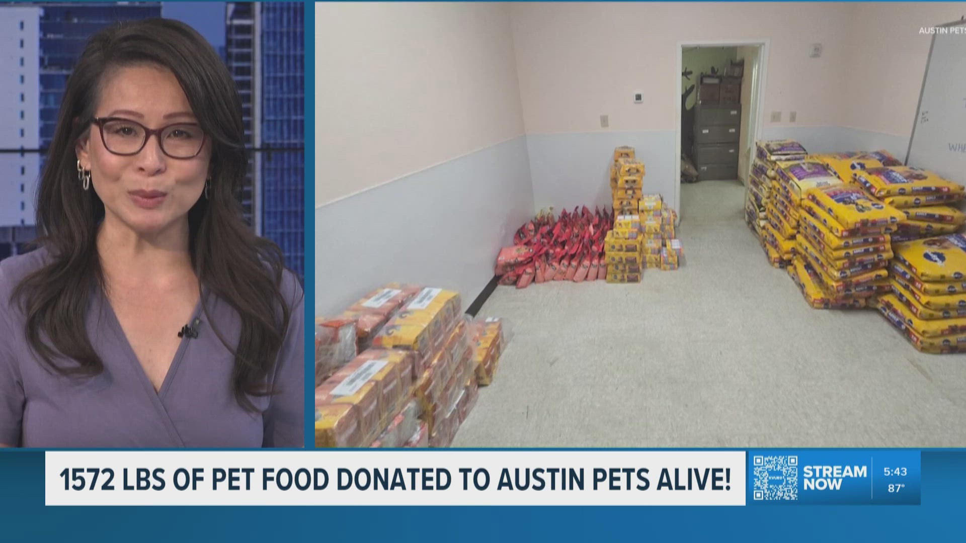 1,572 lbs of pet food donated to Austin Pets Alive! | kvue.com