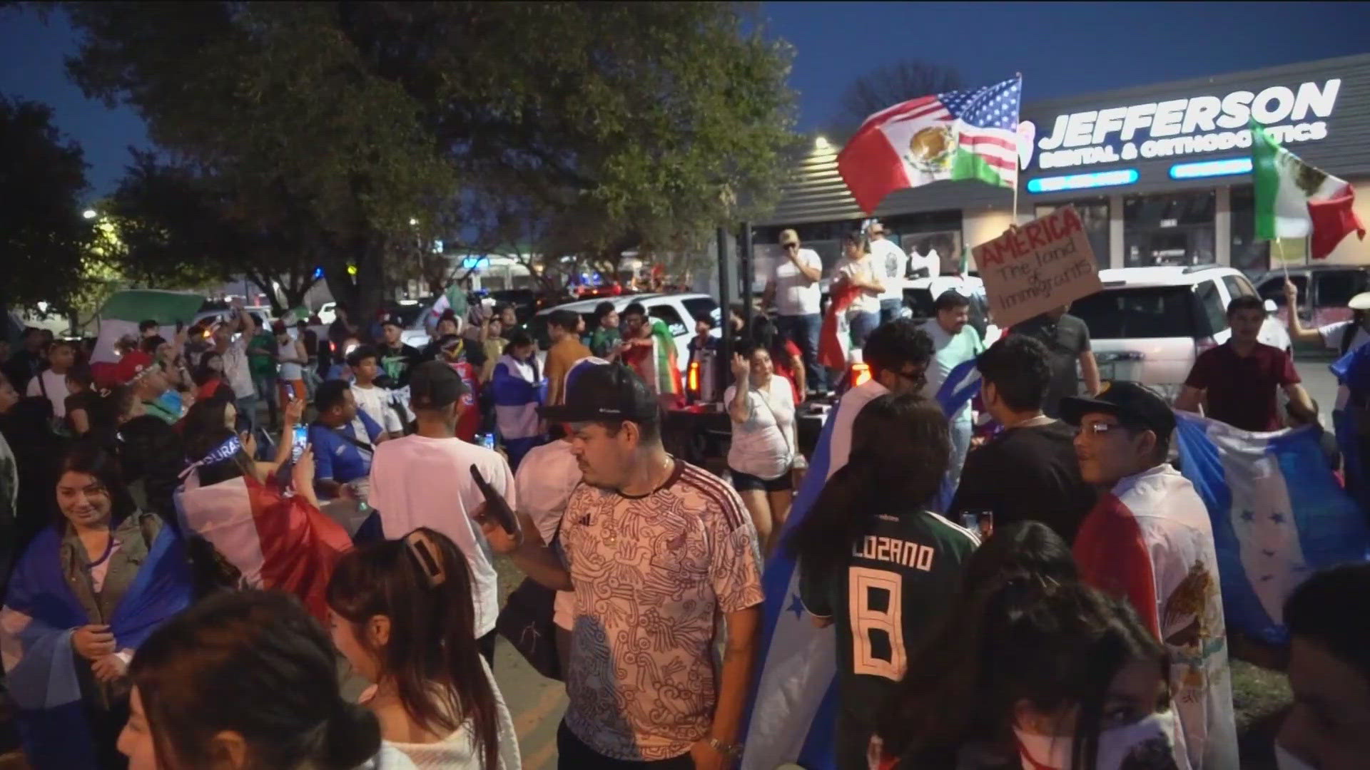 Arrests made after protesters gather in Austin amid Trump's immigration ...