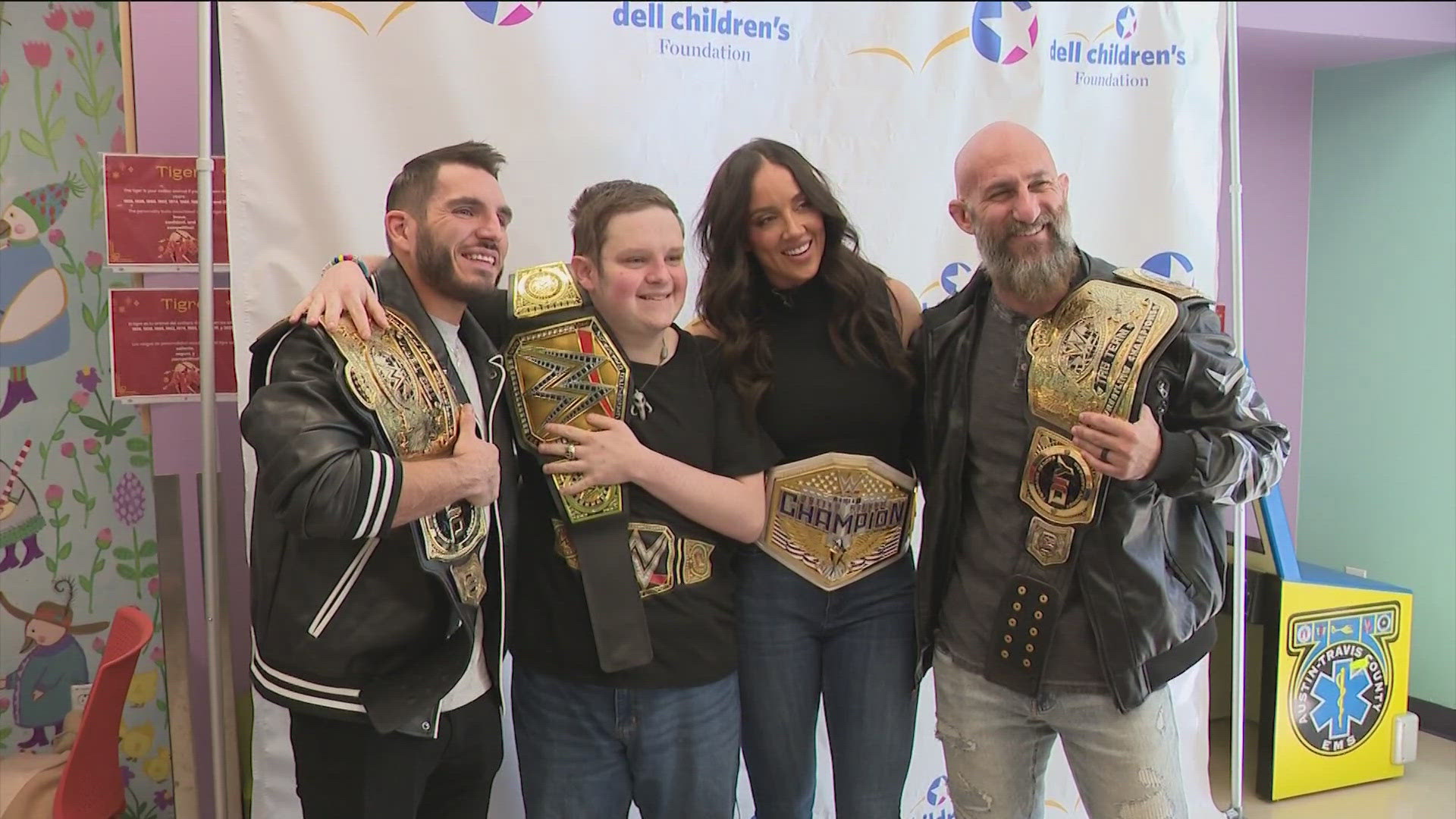 WWE superstars visit kids at Dell Children's | kvue.com
