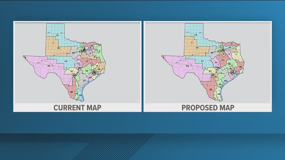 Proposed Texas redistricting map advances to full Senate | kvue.com
