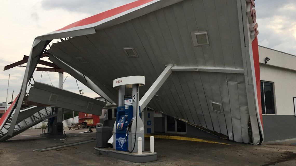 Storms leave Lockhart gas station mangled | kvue.com