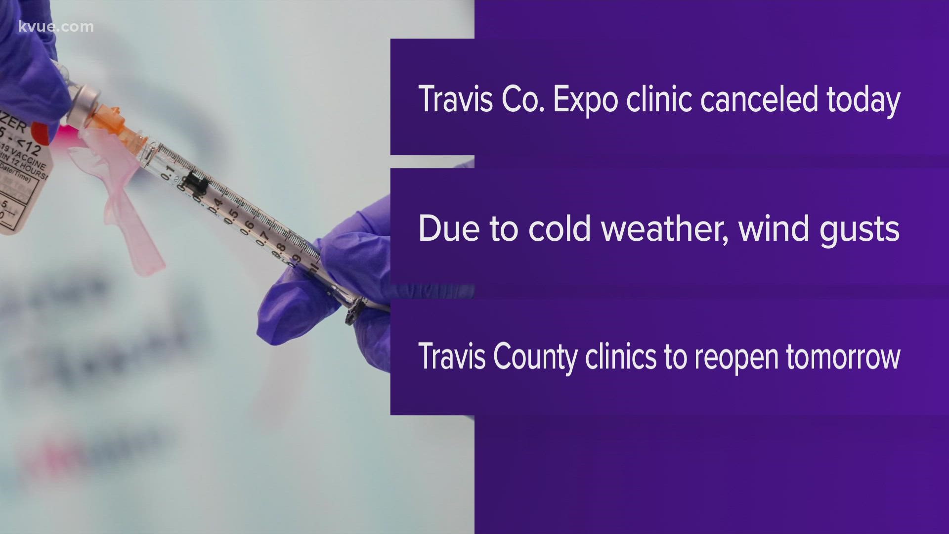 Travis County Expo COVID vaccine event canceled Jan. 2 | kvue.com