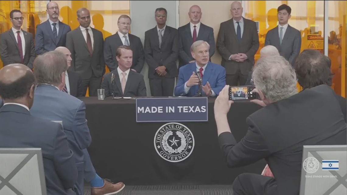 Texas Gov. Greg Abbott, Dade Phelan discuss state's semiconductor ...