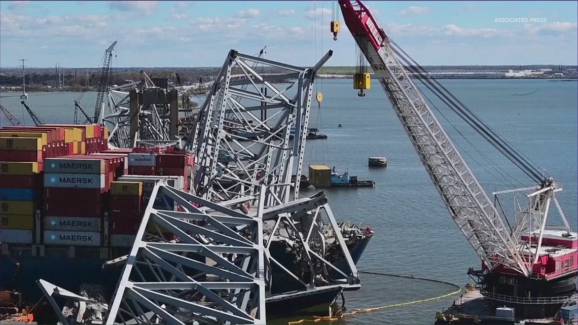Baltimore bridge collapse: Crews remove containers from cargo ship | kvue.com