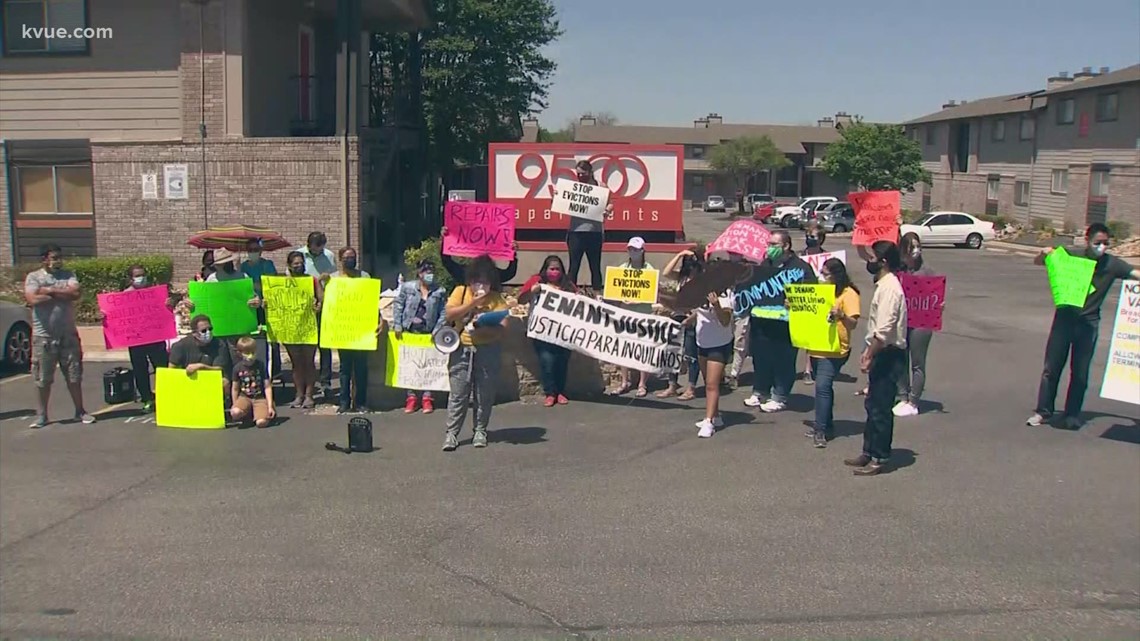 Almost two months after the historic winter storms, tenants rallied and ...