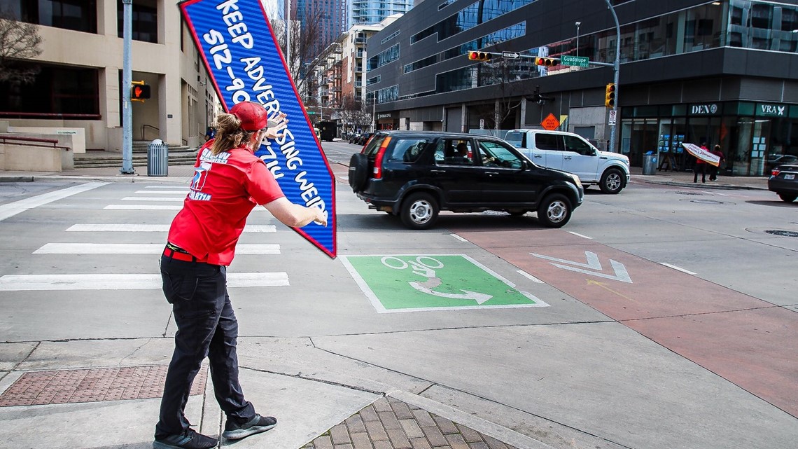 Two Austin sign spinners headed to Las Vegas for World Sign Spinning ...