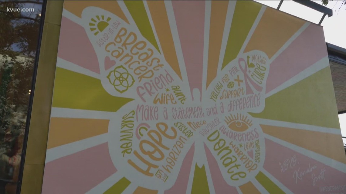 Kendra Scott debuts 2021 Breast Cancer Awareness Month mural | kvue.com