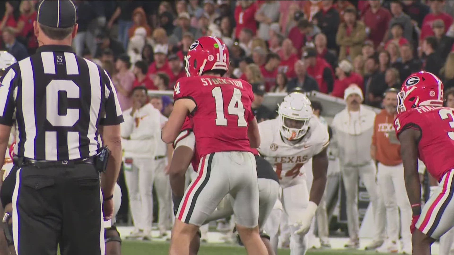 Stockton accounts for 5 touchdowns to outshine Manning as No. 5 Georgia ...