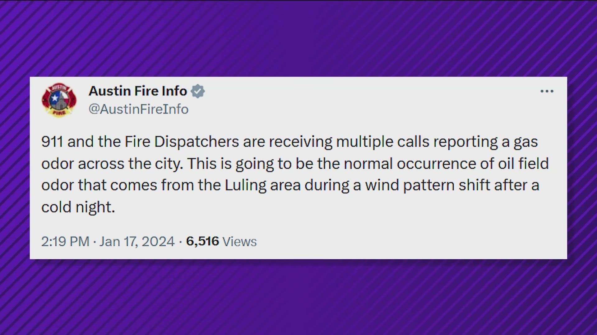 Winds blow odor from Luling Oil Field to Austin | kvue.com