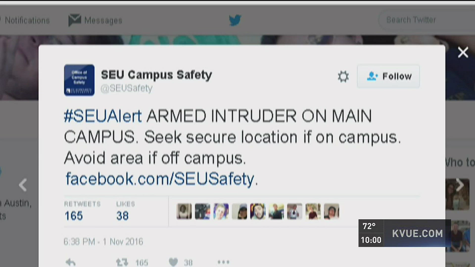 Police give all clear after 'armed intruder' reported on St. Edward's ...