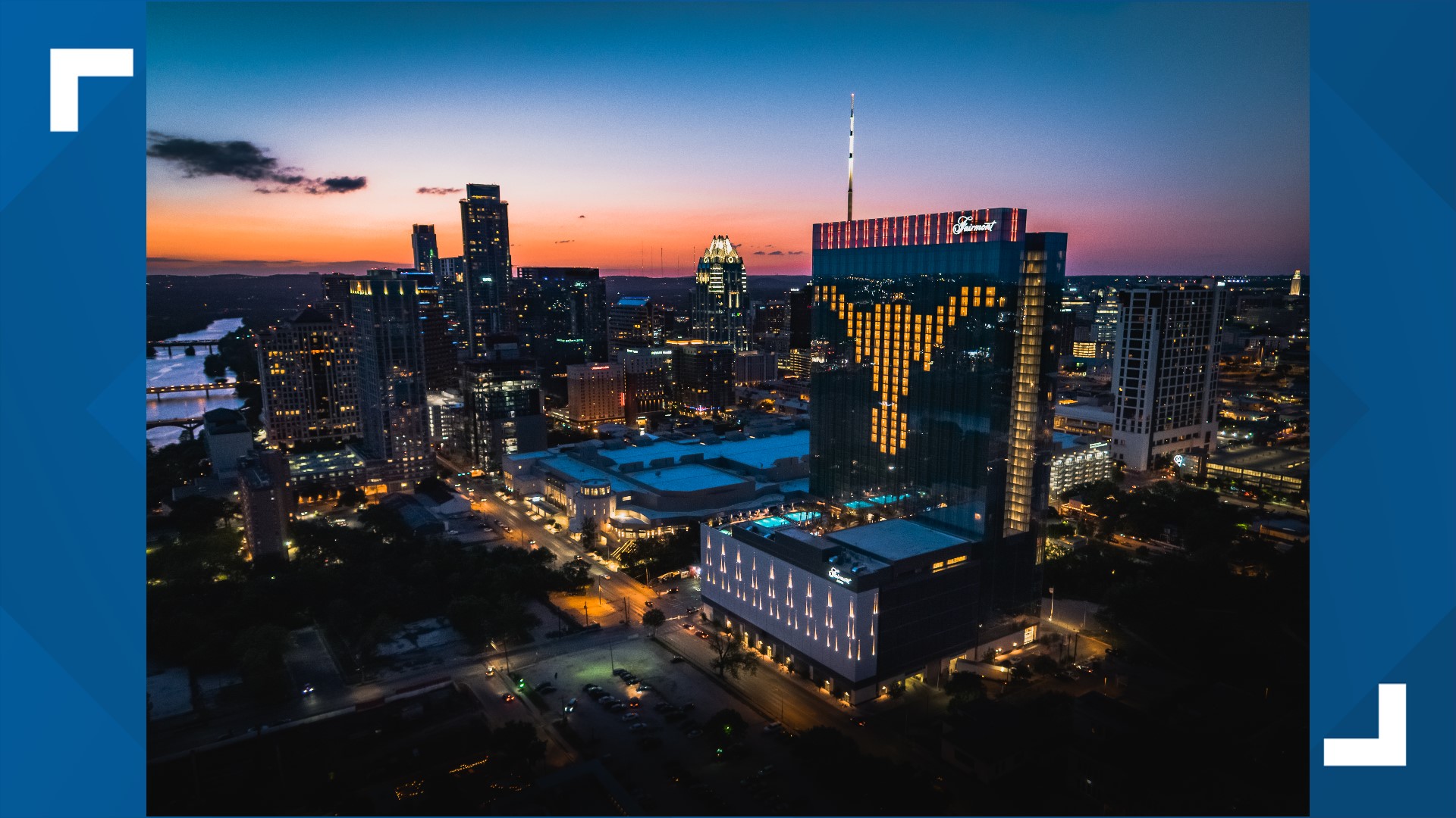 Fairmont Austin downtown light displays | kvue.com