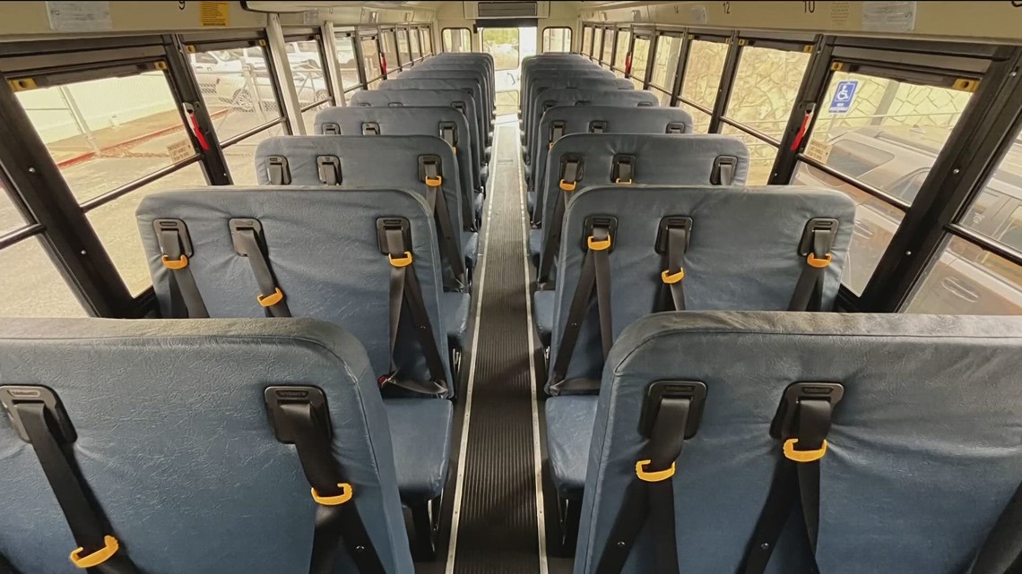 Hays CISD approves new bus seat belt plan | kvue.com
