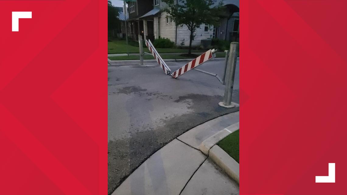 PHOTOS: Damage to gate separating Crestview, Crestview Station ...