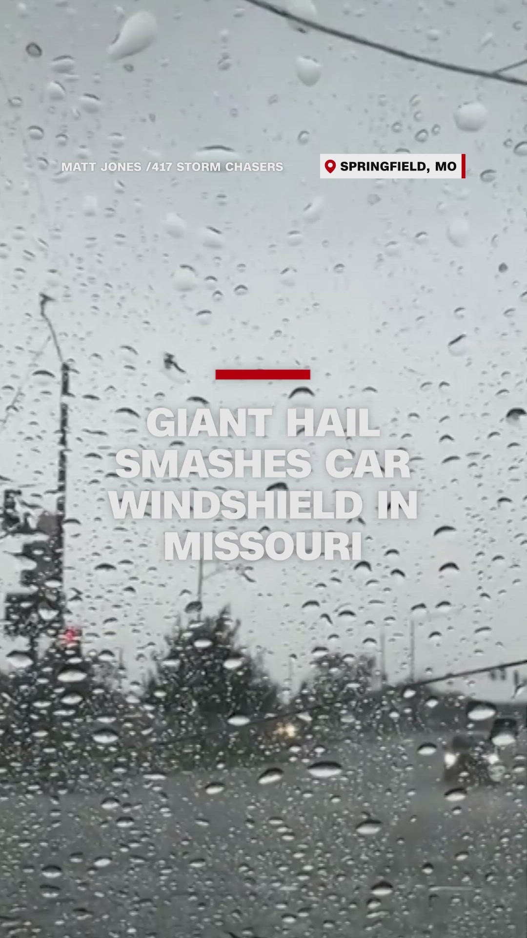 Giant hail smashes car windshield in Springfield, Missouri | kvue.com