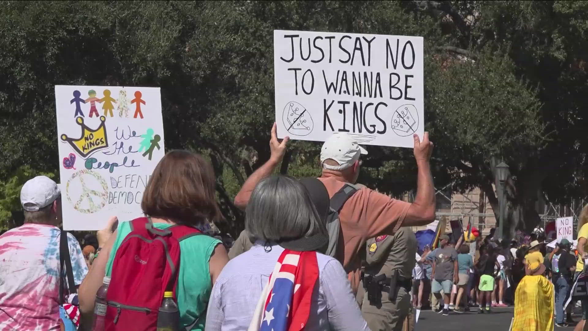 Thousands join 'No Kings' protest against Trump in Austin | kvue.com