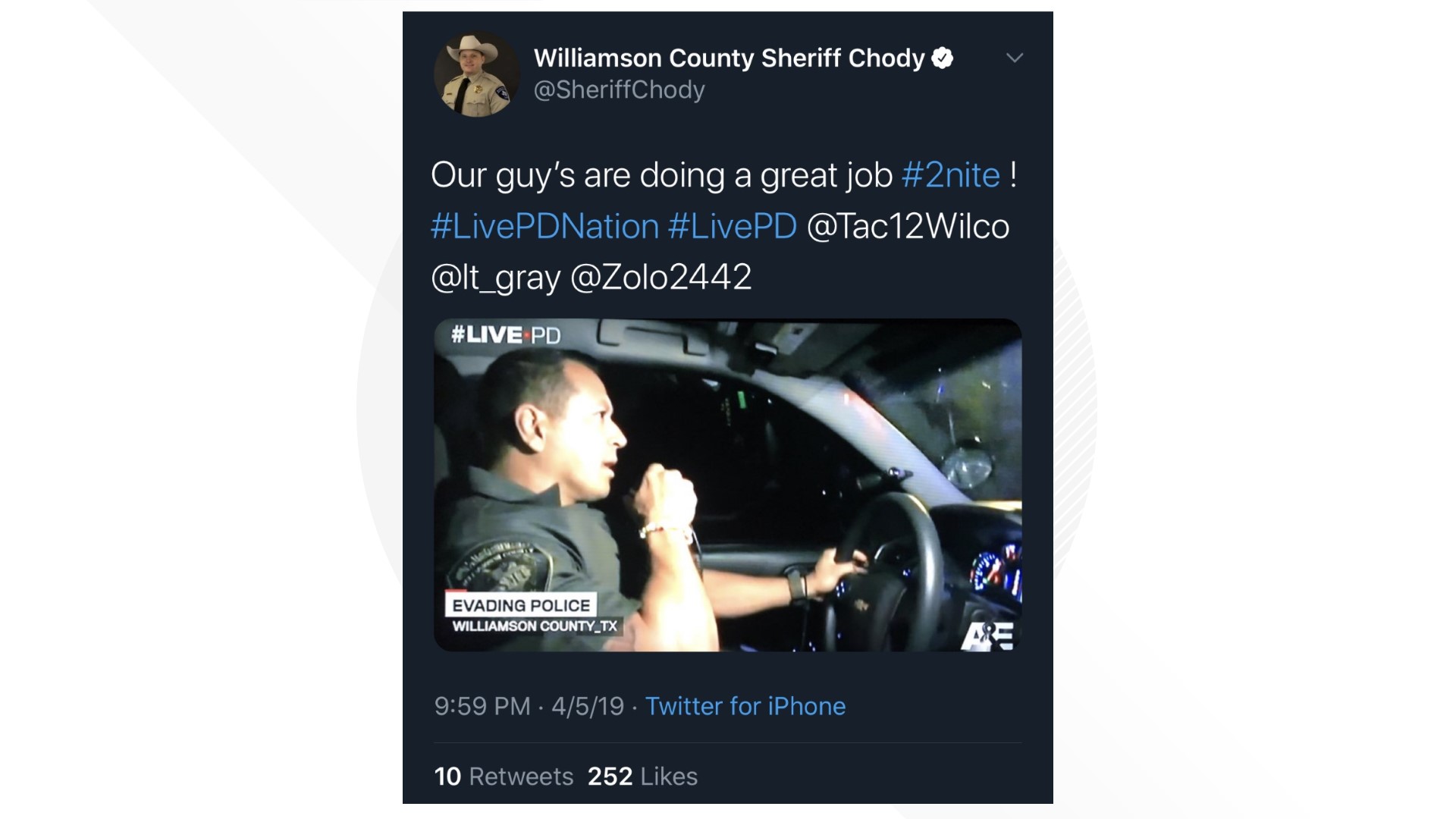 Williamson County Sheriff Robert Chody's history of deputy hires | kvue.com