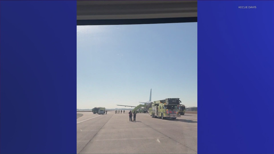 Houston flight appears to catch fire | kvue.com