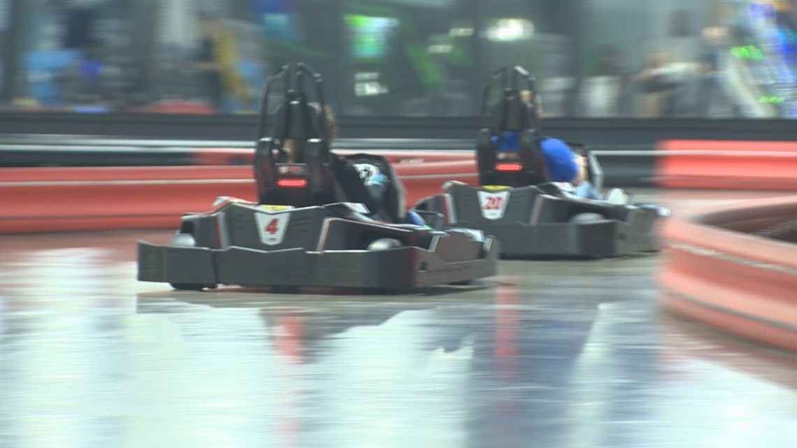 At Pinballz in Austin you can go go-karting, play laser tag and more ...