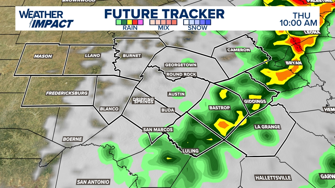 Austin-area forecast: Timeline of severe storms and flood threat for ...