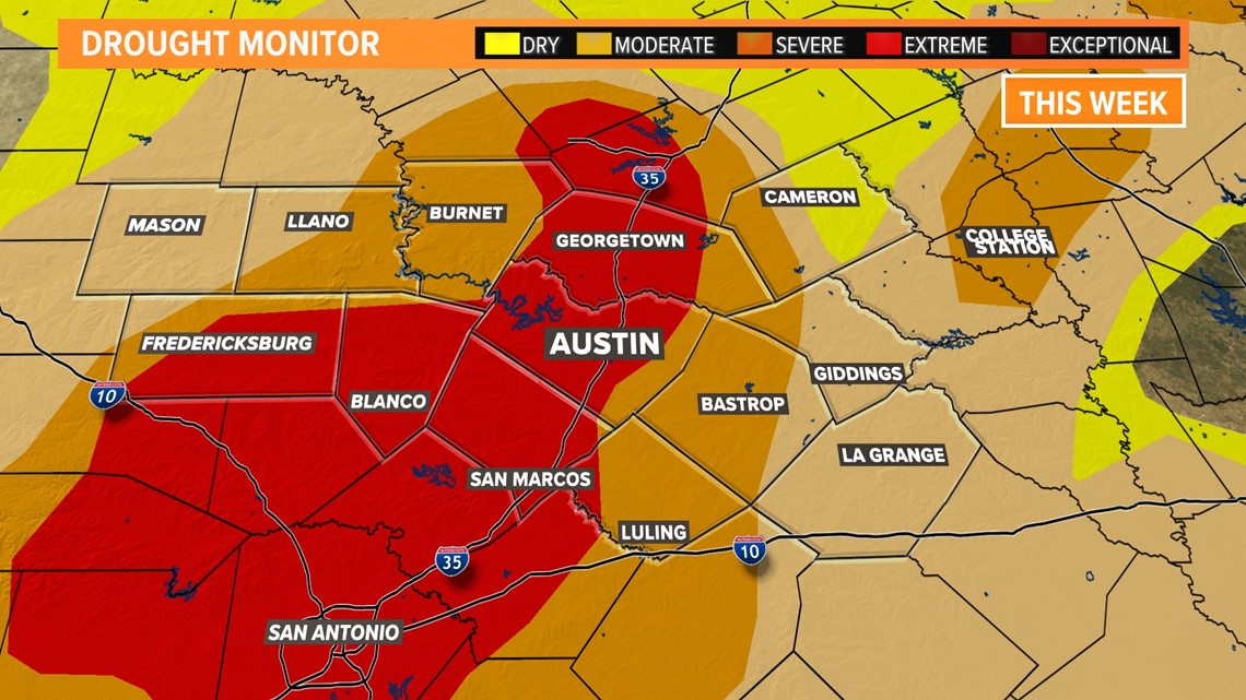 Austin-area drought: Virtually no change in Central Texas | kvue.com