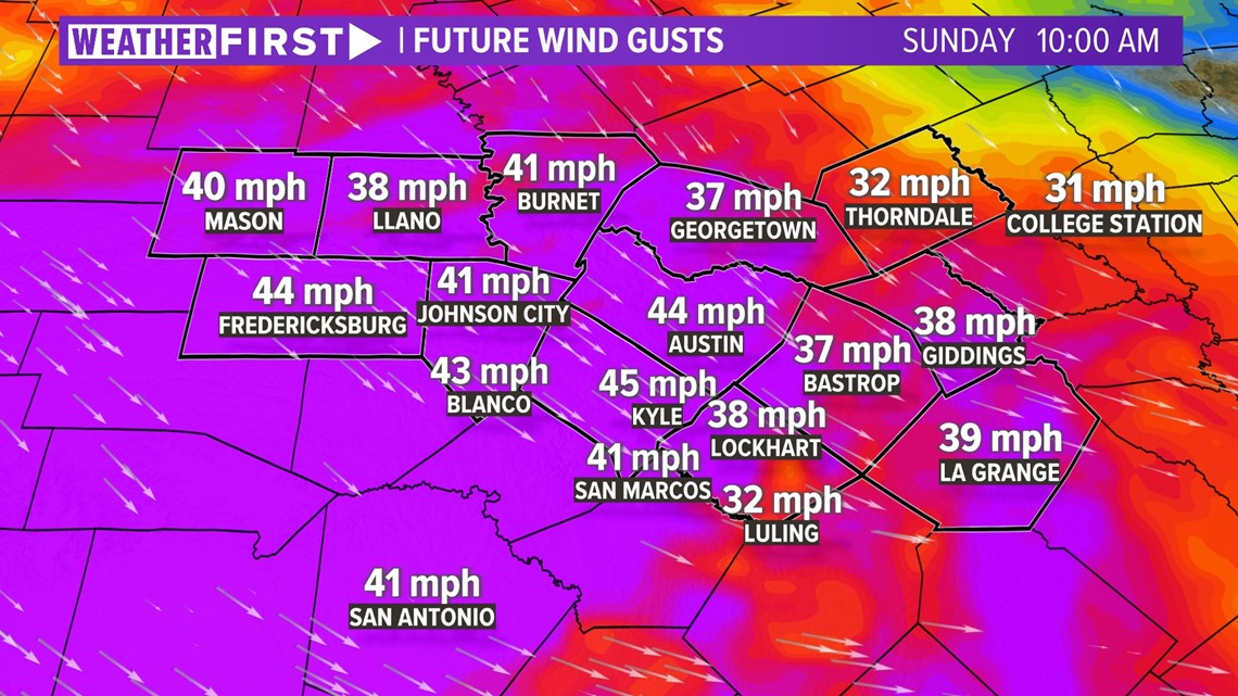 Windy conditions likely to last through the weekend | kvue.com