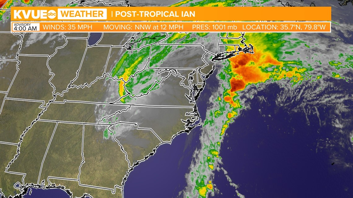 Tropics: Ian weakens to a Post-Tropical Cyclone | kvue.com
