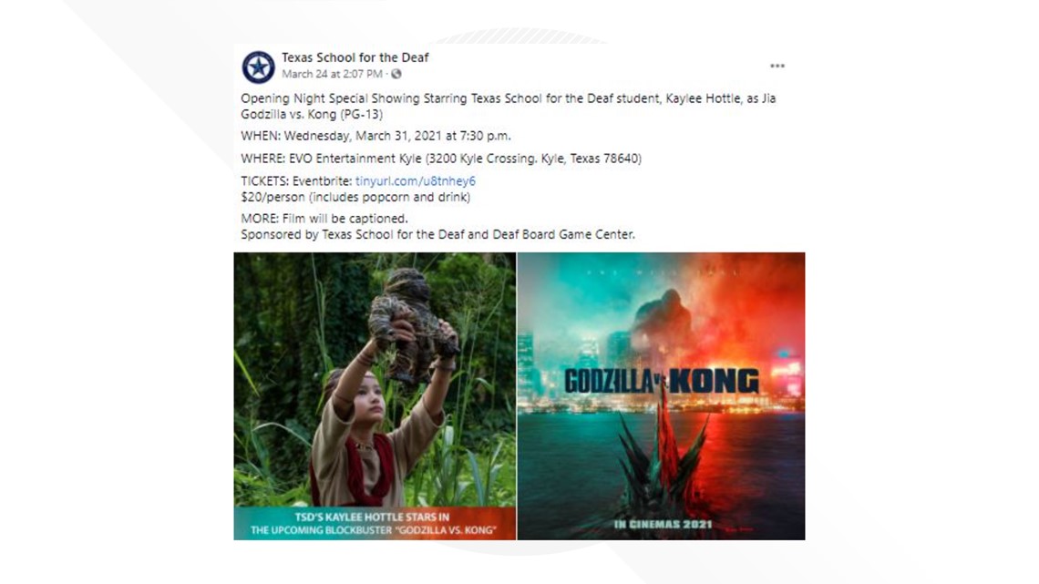 Texas School for the Deaf student lands monster-sized role in 'Godzilla ...