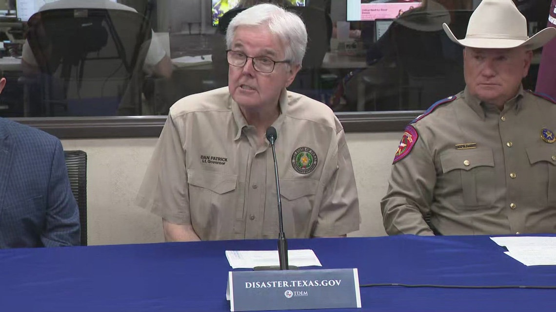 Full Press Conference: Lt. Gov. Dan Patrick addresses deadly floods in ...