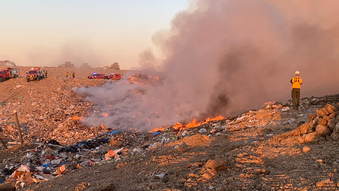 Fire crews work to extinguish trash fire at northeast Austin landfill ...