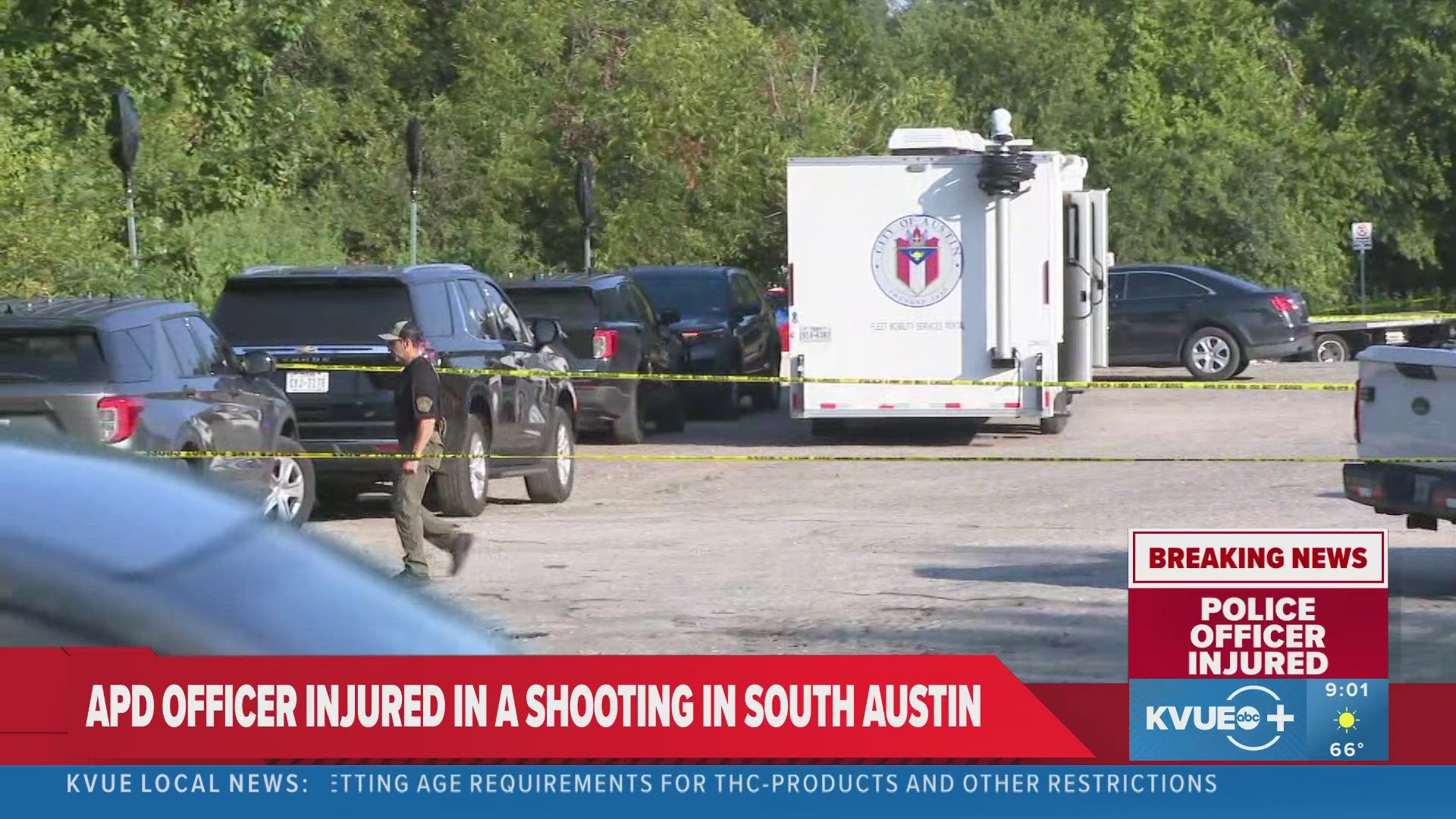 Suspect in custody after Austin Police Officer shot near Zilker Park Wednesday morning | kvue.com