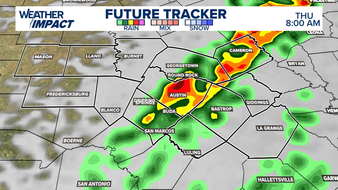Austin-area forecast: Timeline of severe storms and flood threat for ...