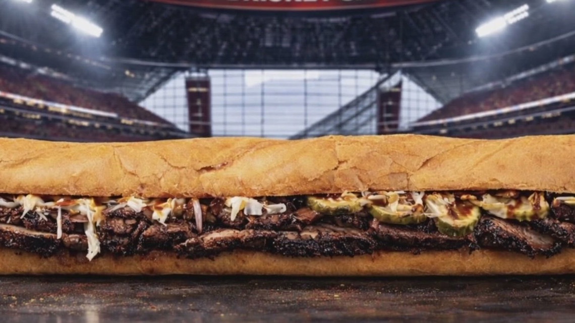 2-foot-long brisket sandwich available at Oregon vs. Indiana matchup ...