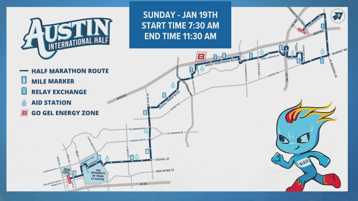 Road closures scheduled for Austin International Half Marathon | kvue.com