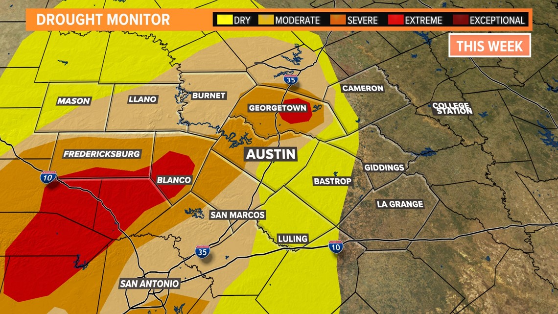 Texas drought: Heavy rainfall in Central TX improves conditions | kvue.com