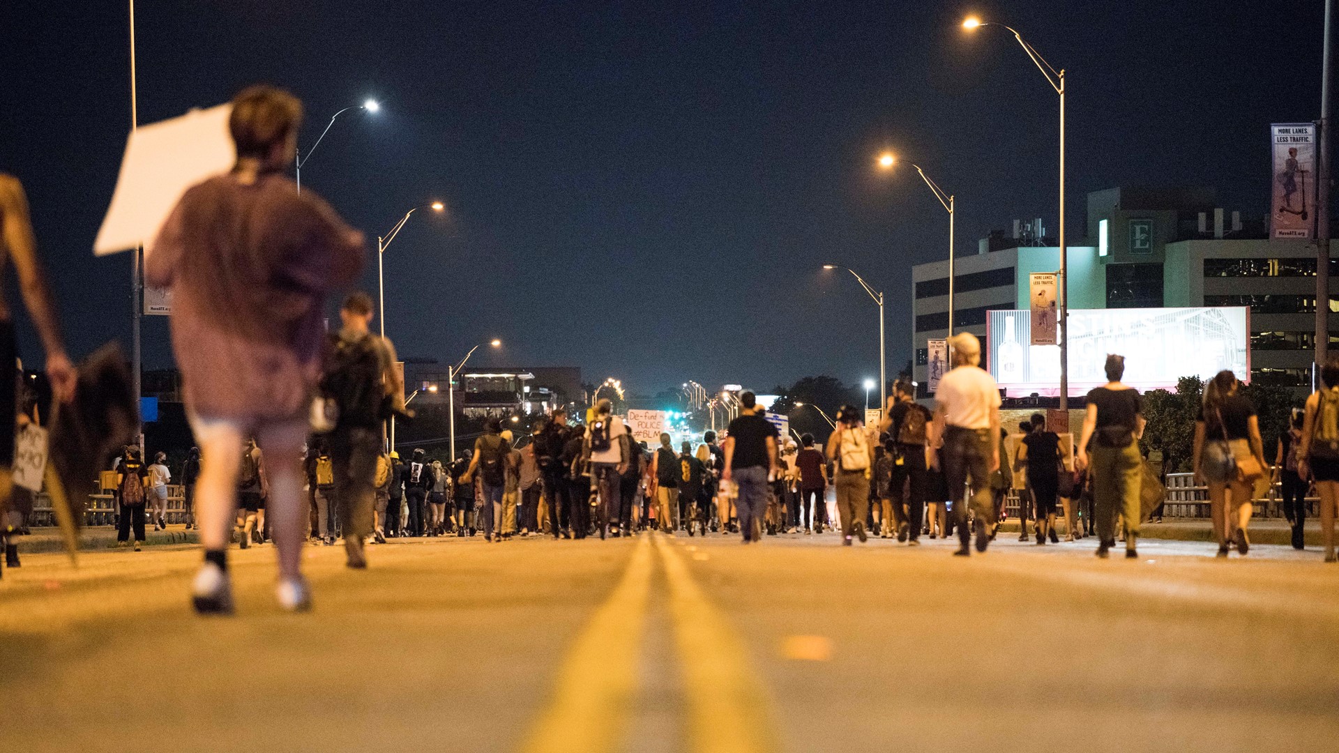 PHOTOS: Protesters march through Downtown Austin for seventh night in a ...