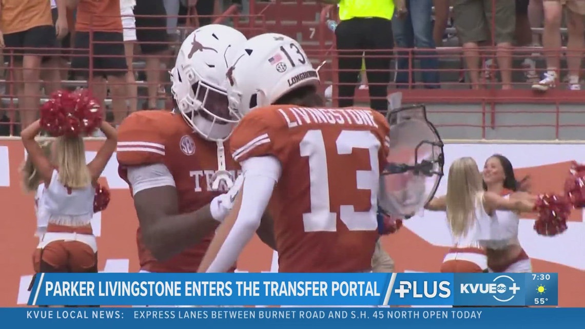 Texas wide receiver Parker Livingstone entering transfer portal | kvue.com