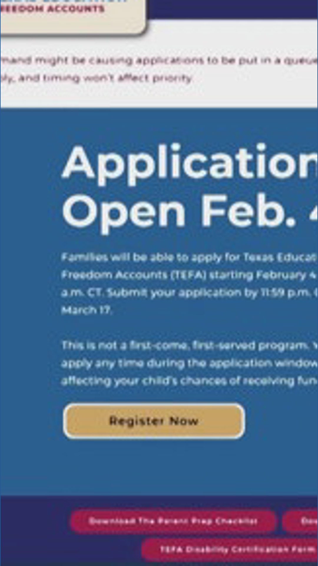 Tuesday marks final day for Texans to apply for Education Freedom ...