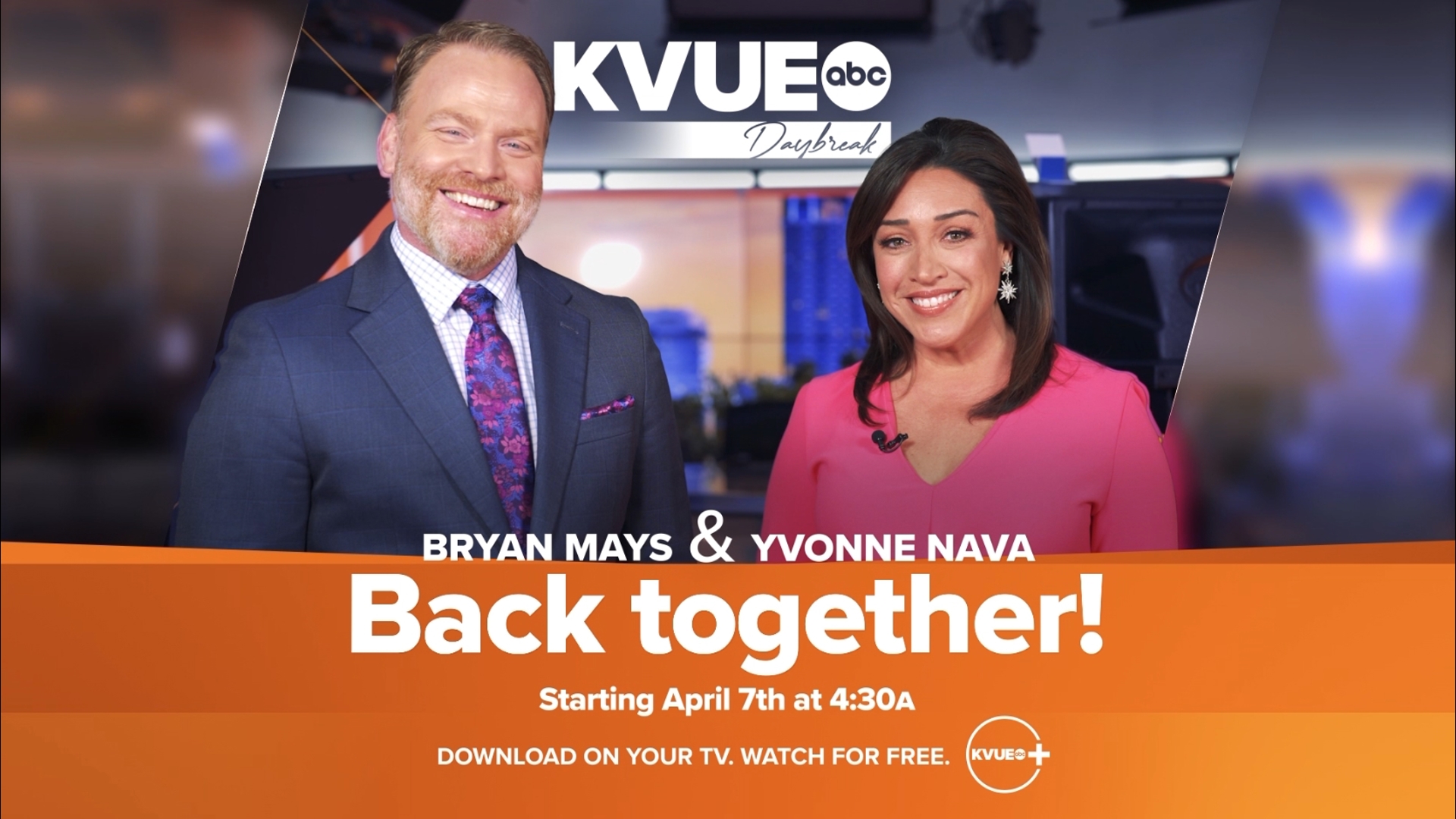 Bryan Mays returns to KVUE Daybreak on April 7 | kvue.com