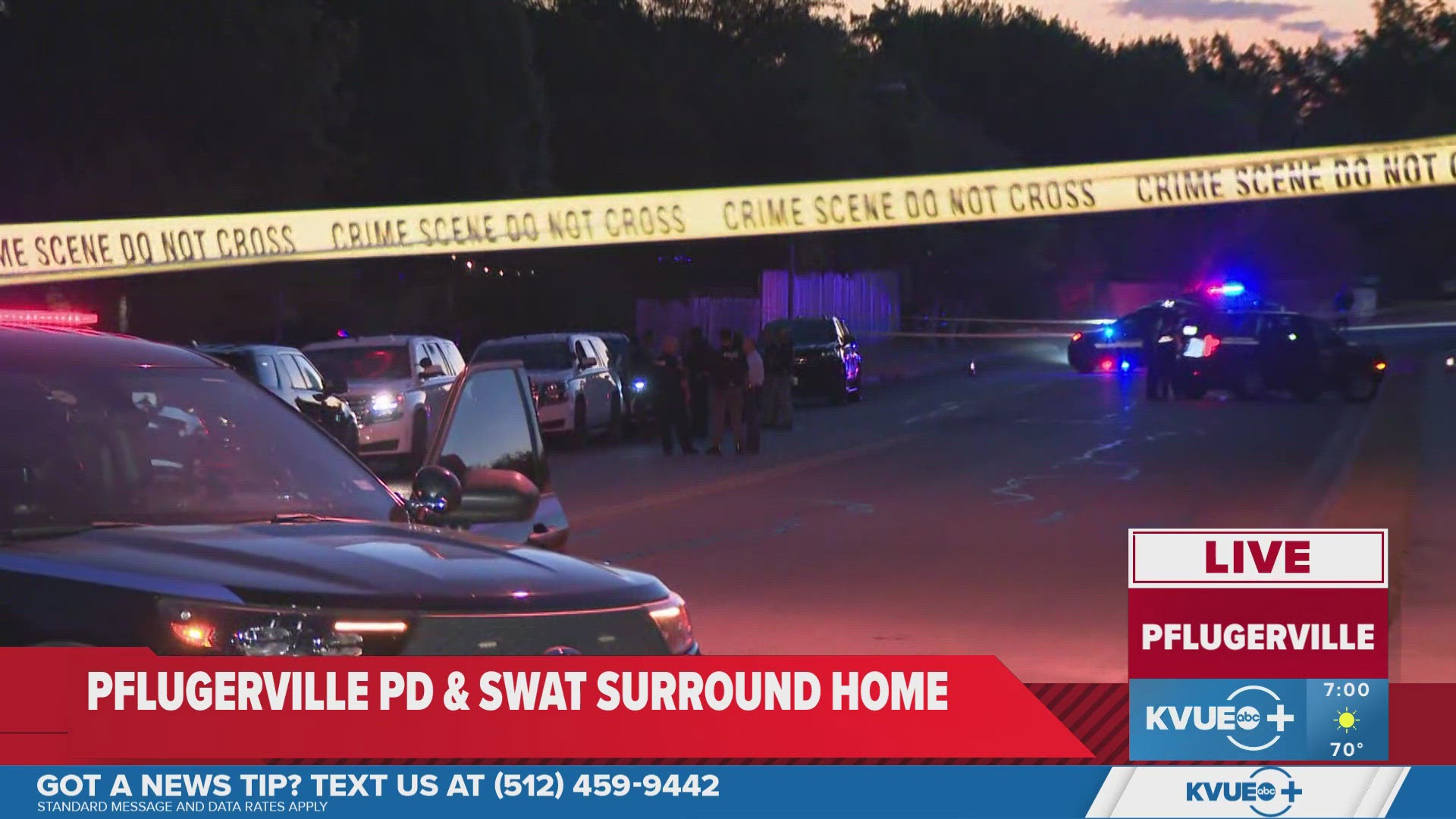 SWAT response continues after suspect barricades themselves inside Pflugerville home | kvue.com
